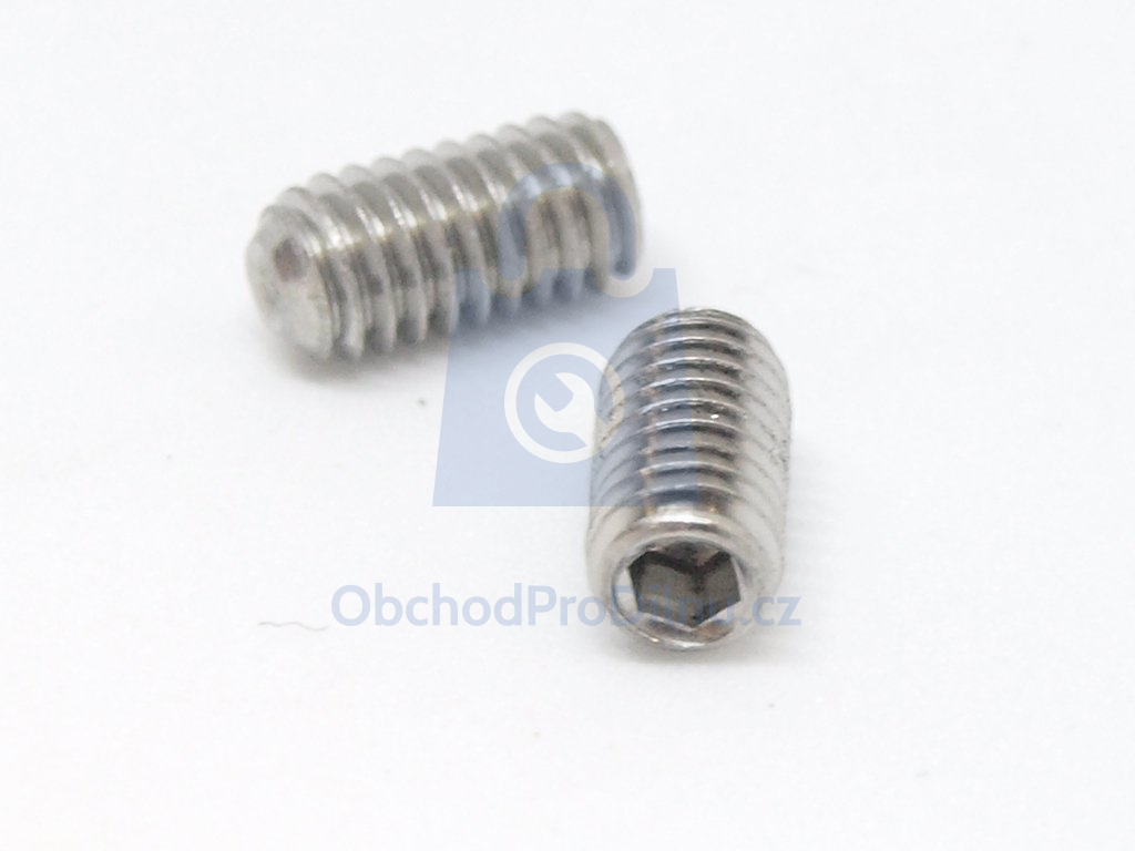 Imbusové stavěcí šrouby s důlkem, dle normy DIN 916, nerez A2 | Ferospoj