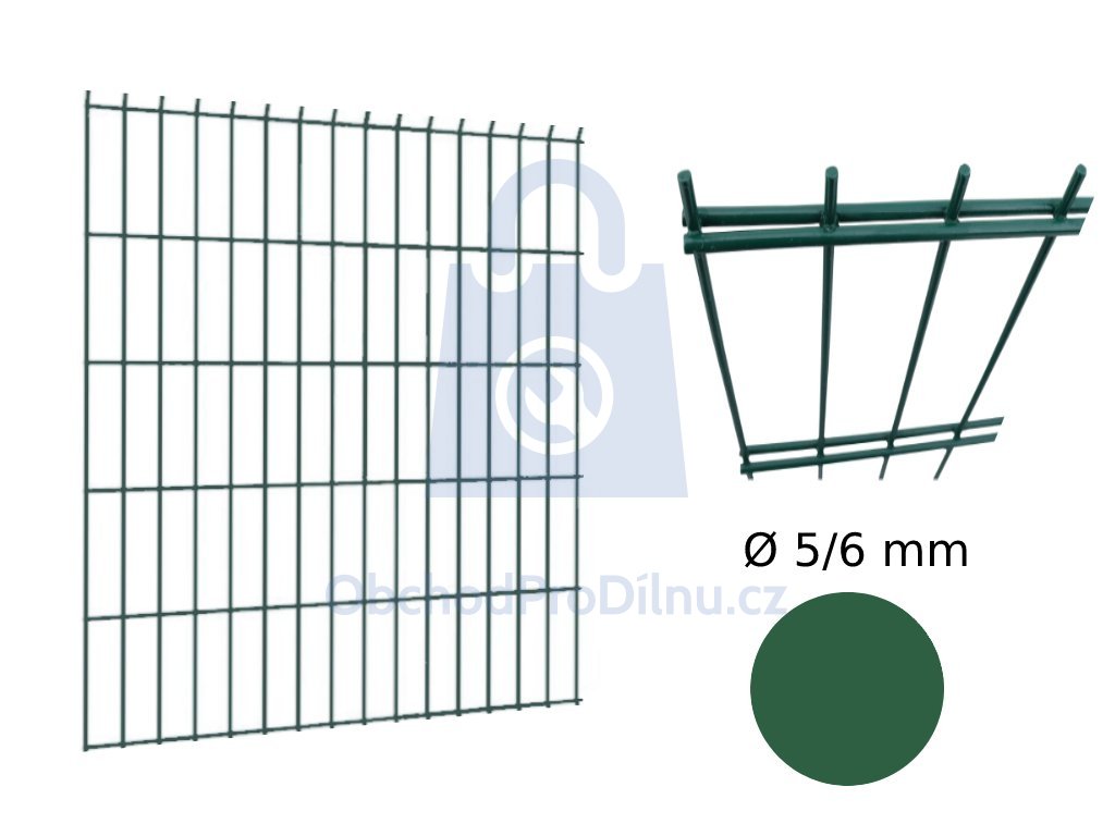 Pletiva, plotové systémy - Plotové dílce - Plotové panely rovné - Dílec ...