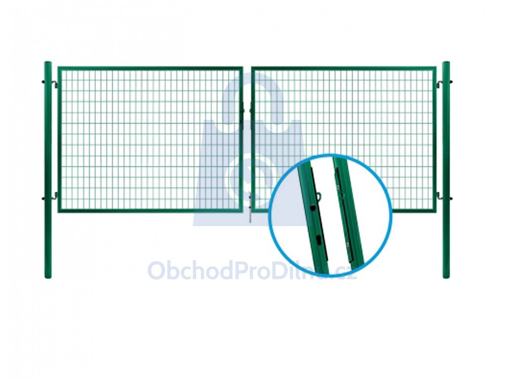 Pletiva, plotové systémy - Plotové branky, brány - Brány dvoukřídlé ...