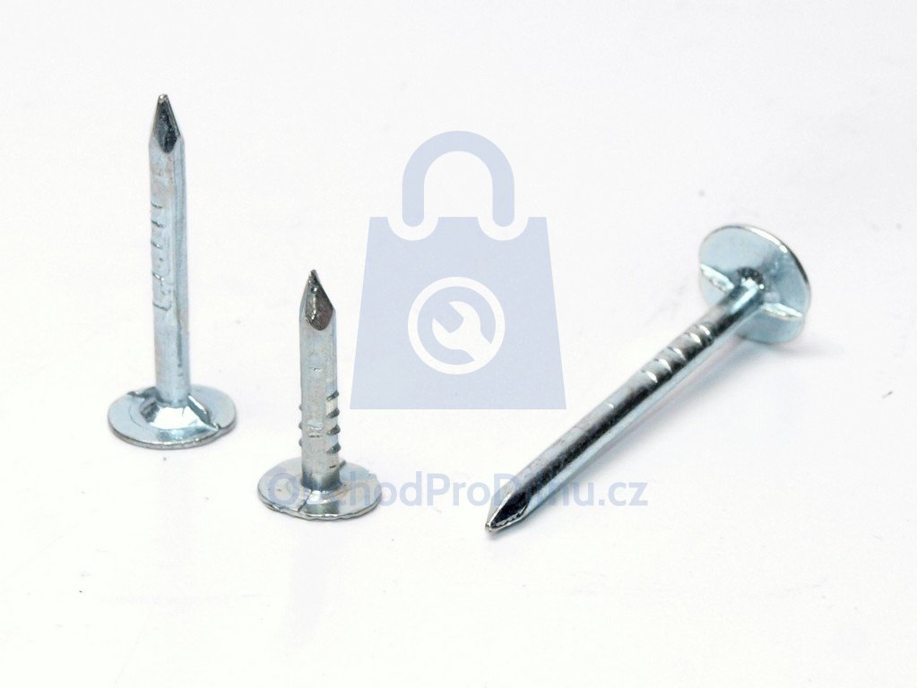 Hřebíky do krytiny, hřebíky lepenáče, hřebíky ocelové lepenkové