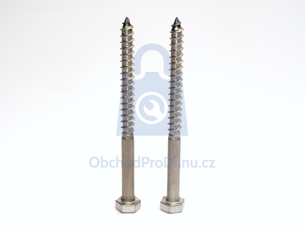 Vrut se šestihrannou hlavou, DIN 571, podstavcové vruty nerez